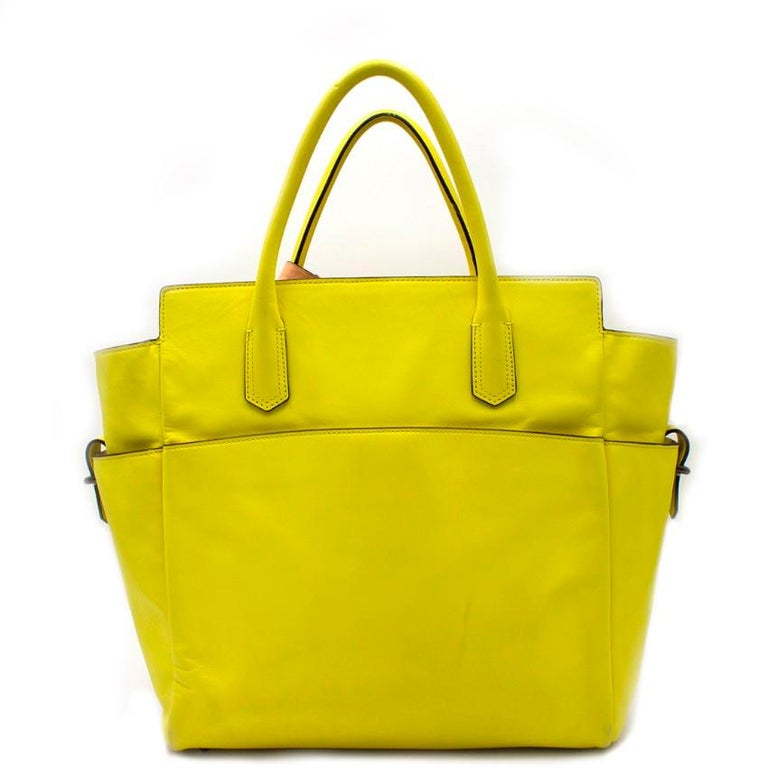 Reed Krakoff Fluorescent Yellow Handbag at 1stDibs | reed purses