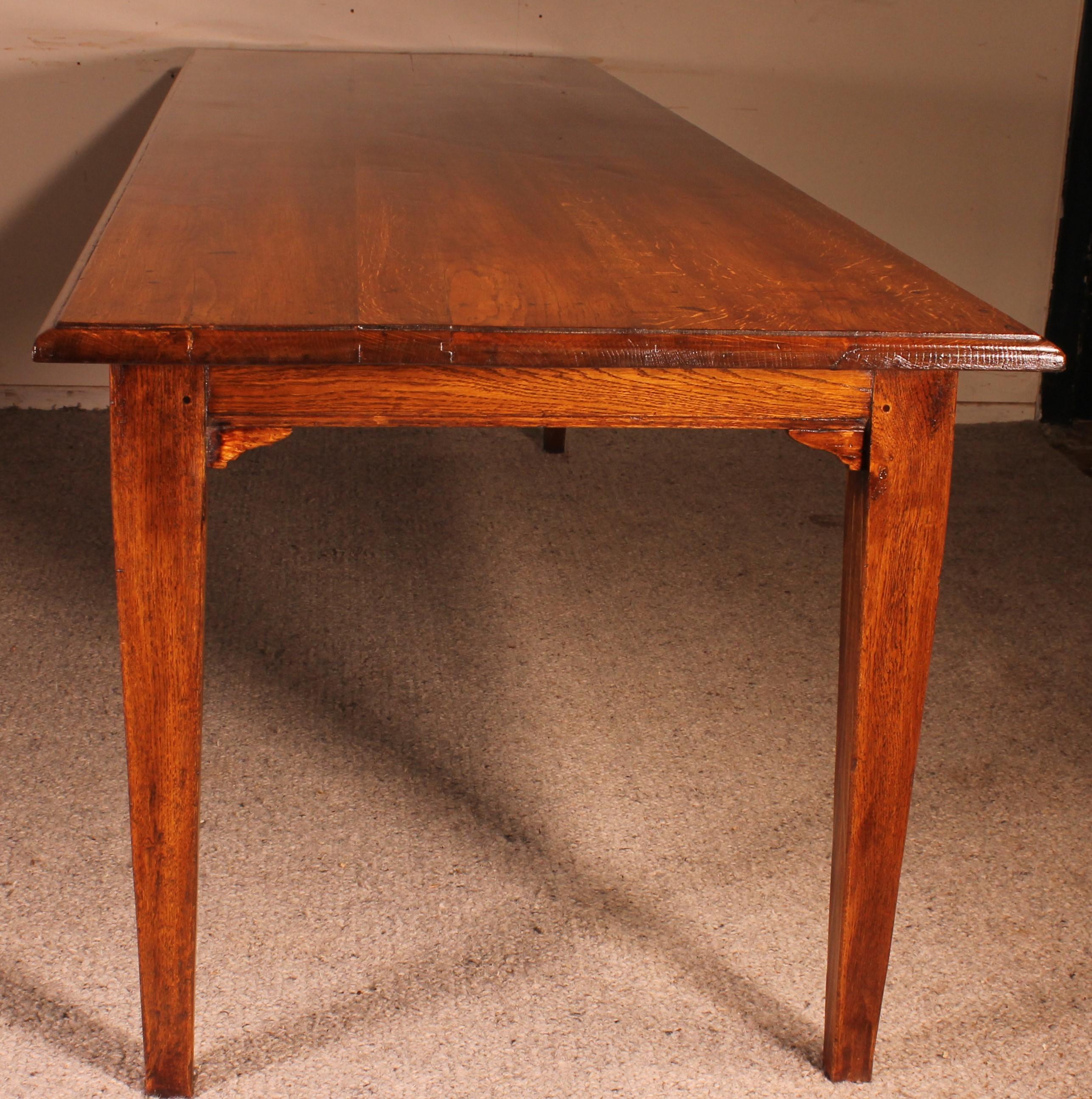 Refectory Table of Oak - 19th Century For Sale at 1stDibs
