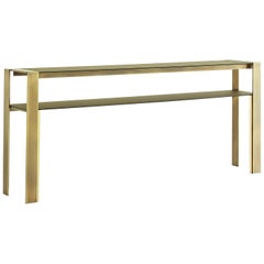 Eva Console Table with Bronze Base For Sale at 1stDibs