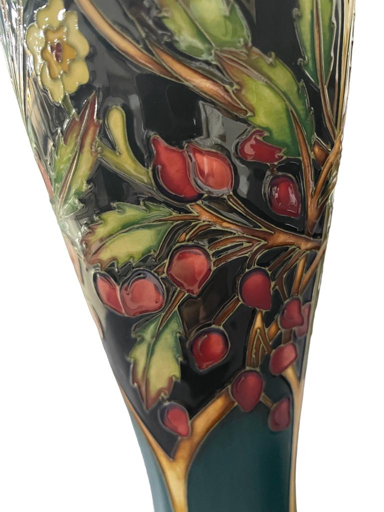 REFINED MOORCROFT Art Nouveau Style Vase by Nicola Stanley. Flower and ...