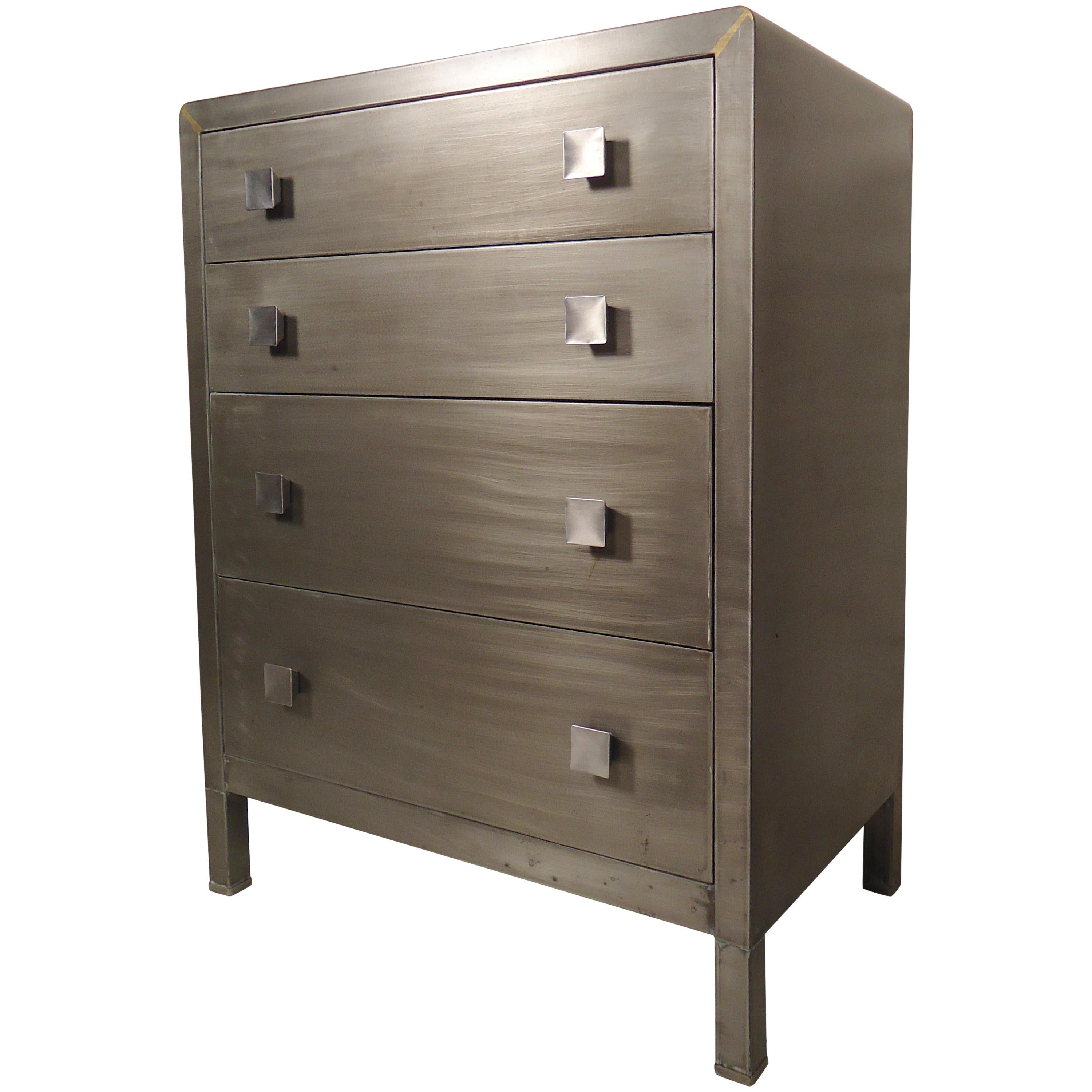 1930 Industrial Simmons Metal Dresser at 1stdibs