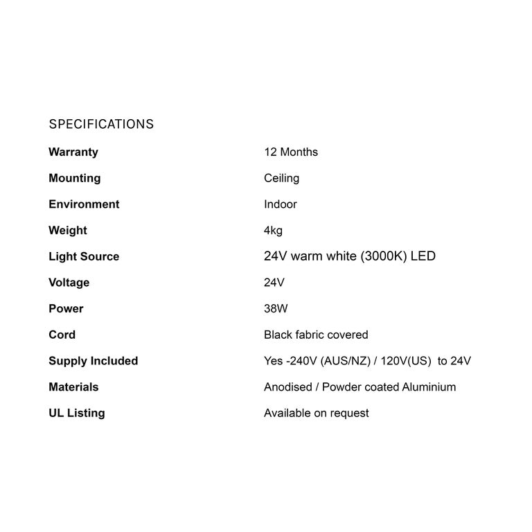 Reflector Linear LED Anodized Aluminum Pendant Light, Silver / White ...