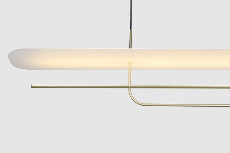 Reflector Linear LED Patina Bronze Pendant Light, Patina Bronze / White ...