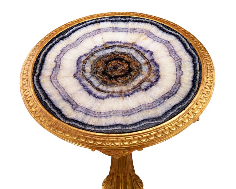 Regency Blue John Giltwood Center Table at 1stDibs