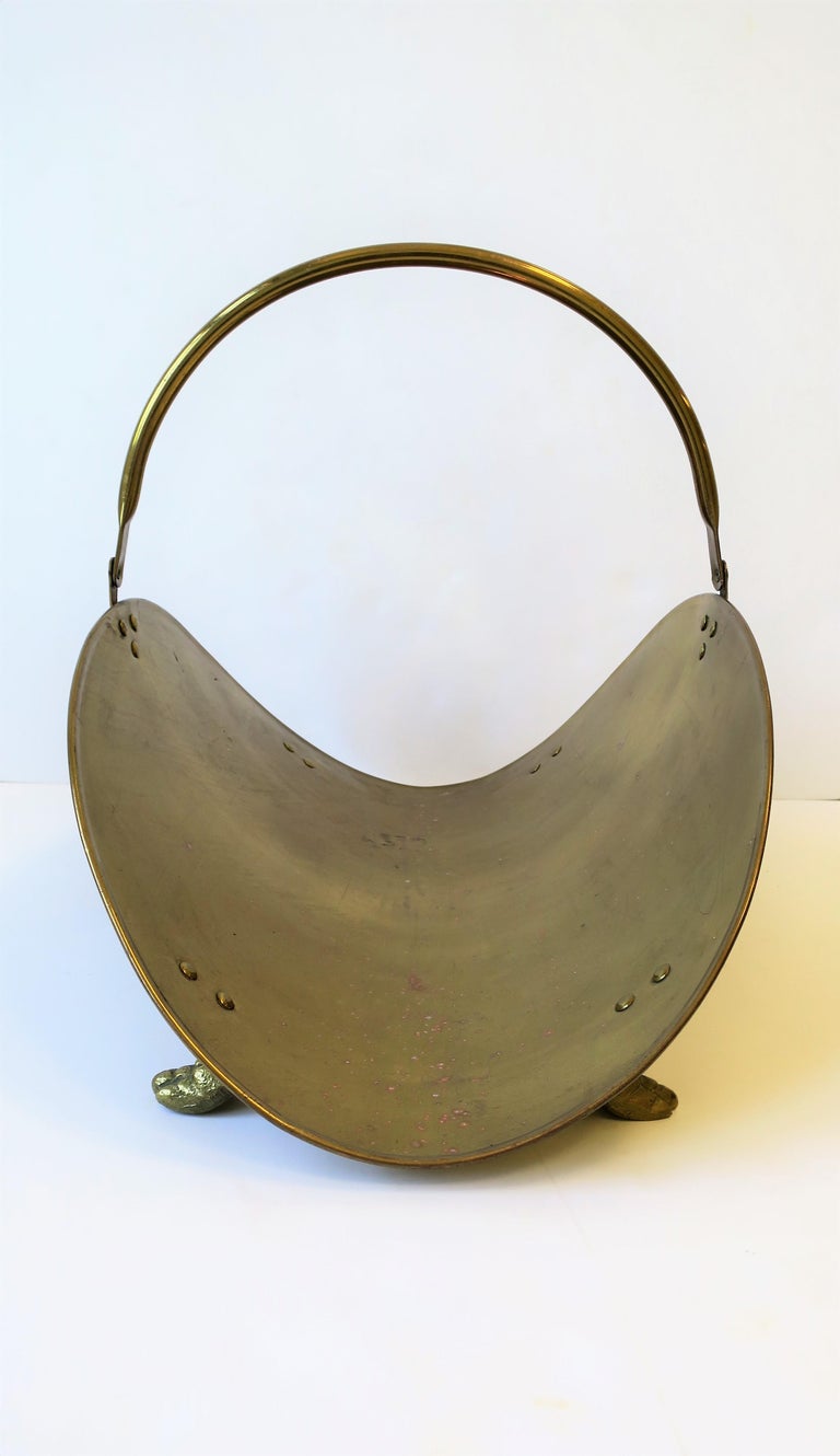 Regency Brass Firewood Log Holder at 1stDibs