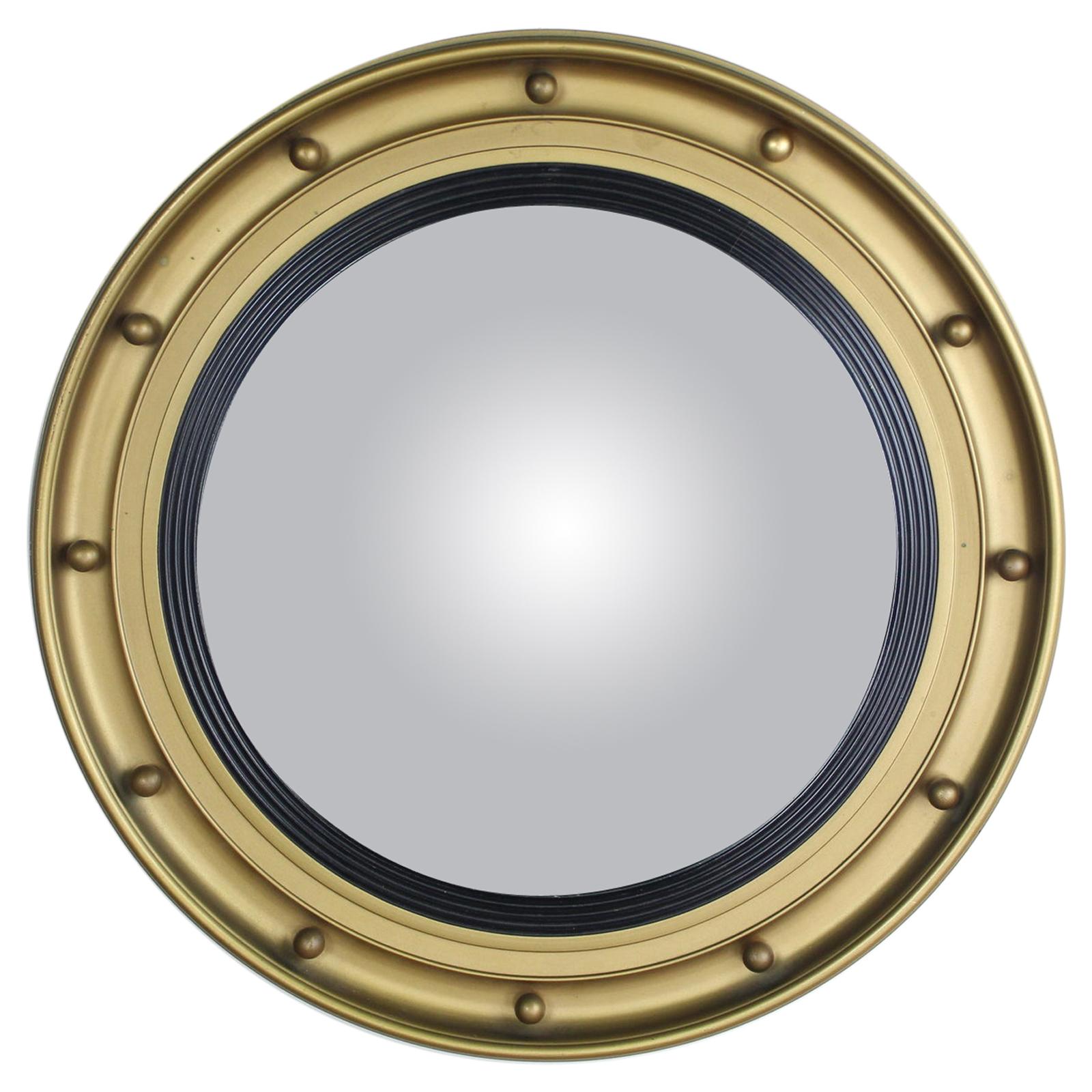 Faux Bois Federal Style Round Convex Eagle Mirror at 1stDibs