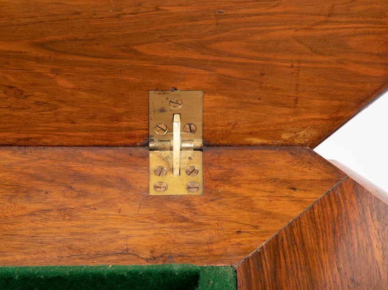 English or Scottish Regency Burl Walnut Cellarette, Large Scale at 1stDibs