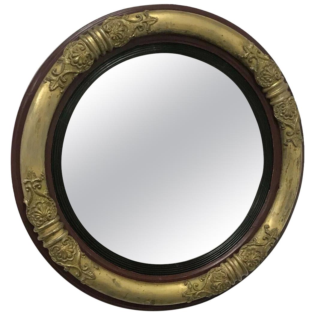 Modern Regency Design Circular Mirror at 1stDibs