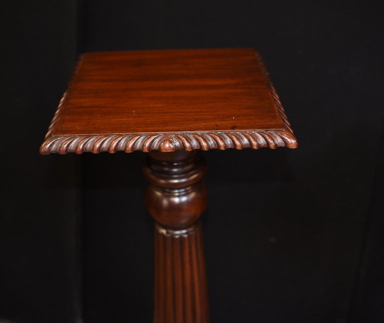 Regency Column Tables, Mahogany Pedestal For Sale at 1stDibs