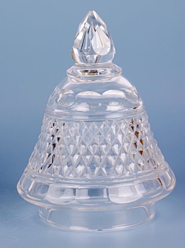 Regency Cut Glass Lidded Pedestal Jar For Sale at 1stDibs