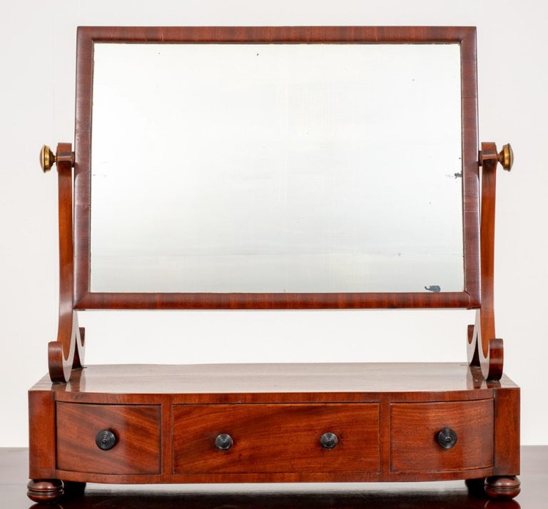Regency Dressing Mirror in Mahogany For Sale at 1stDibs