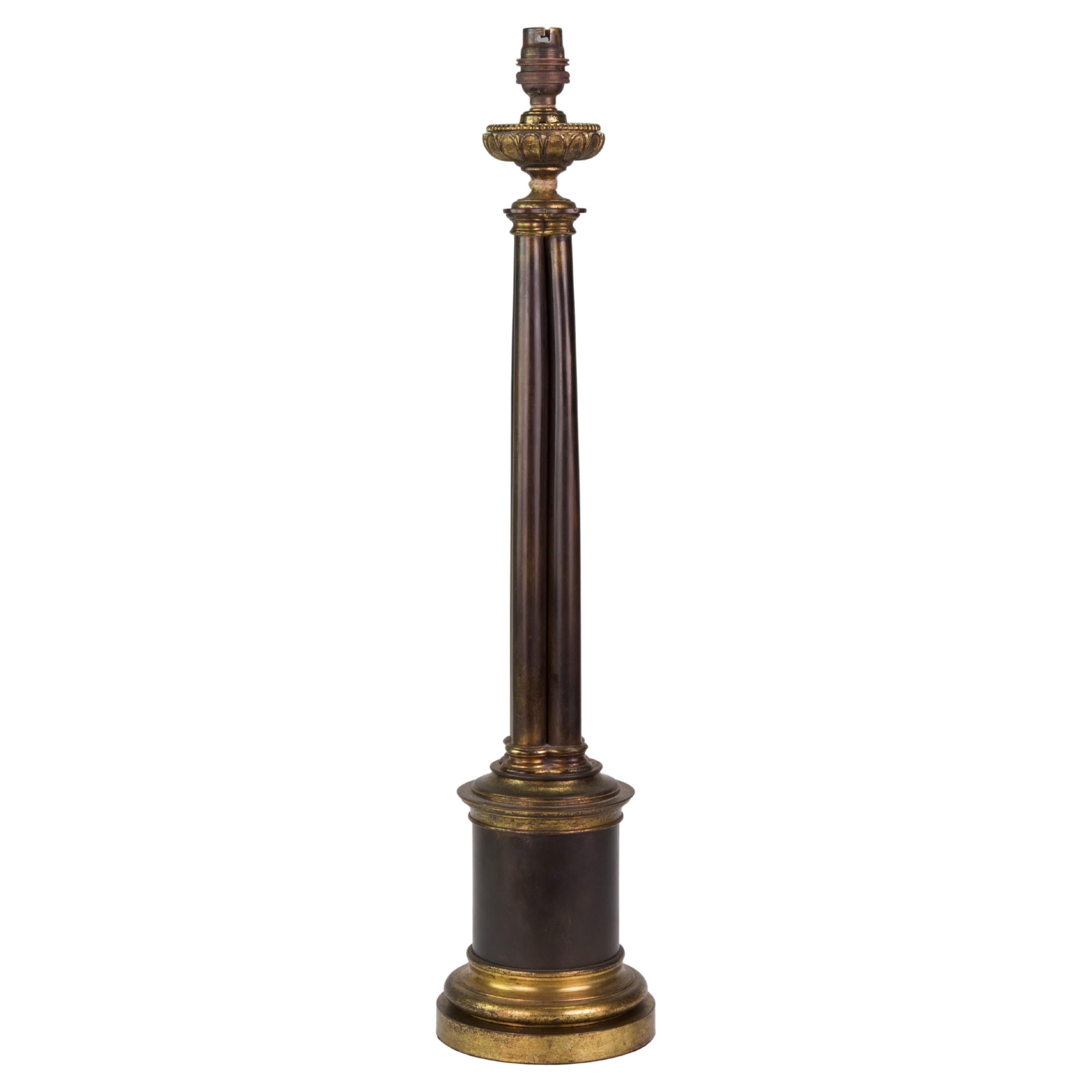 19th Century English Regency Blue John and Gilt Bronze Corinthian ...