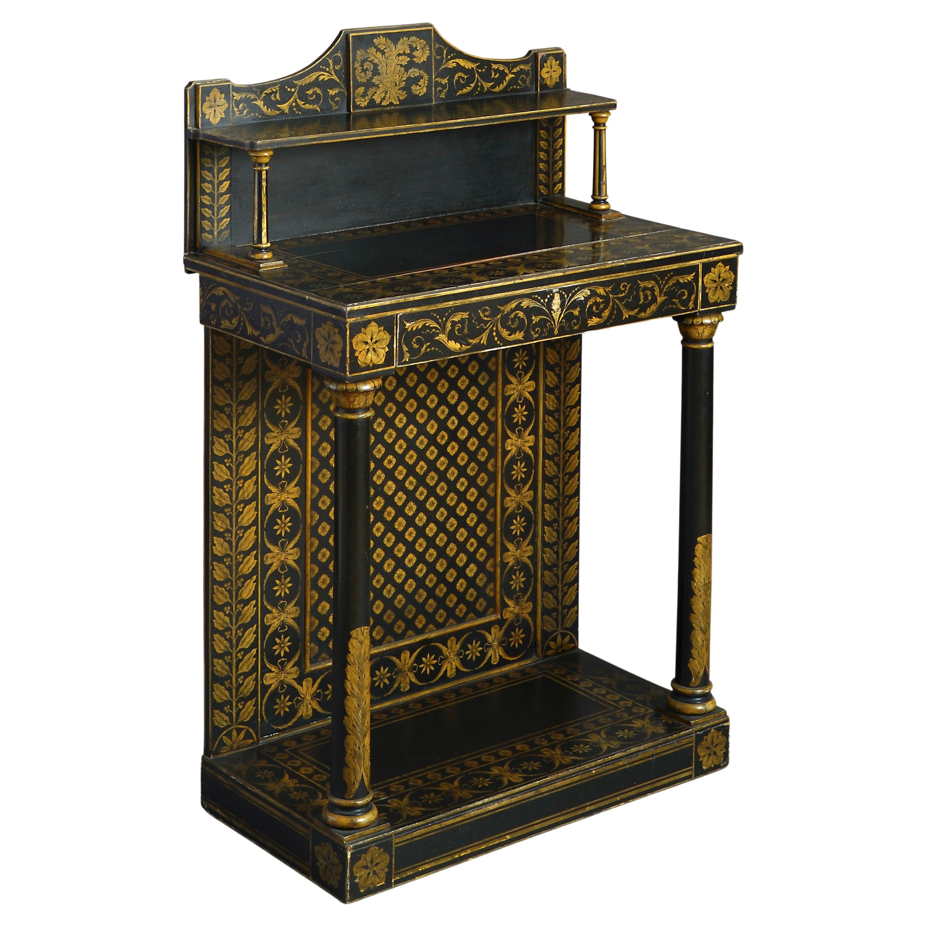 Good Regency Pen Work Sewing Table For Sale at 1stDibs