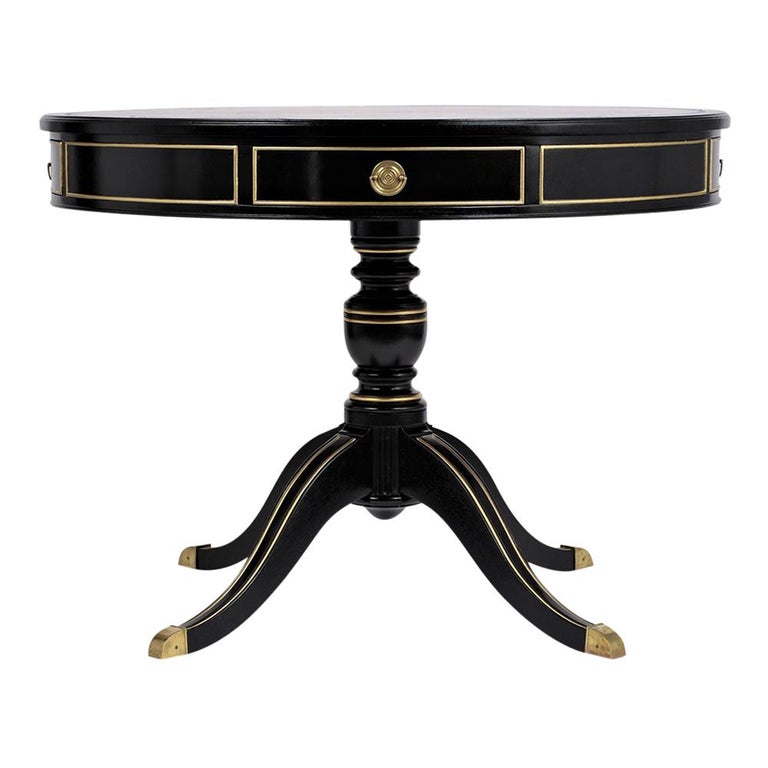 Regency Ebonized Center Table at 1stDibs