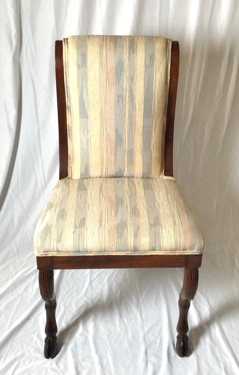 Regency Era Side Chair with Goat Hoof Front Legs For Sale at 1stDibs ...
