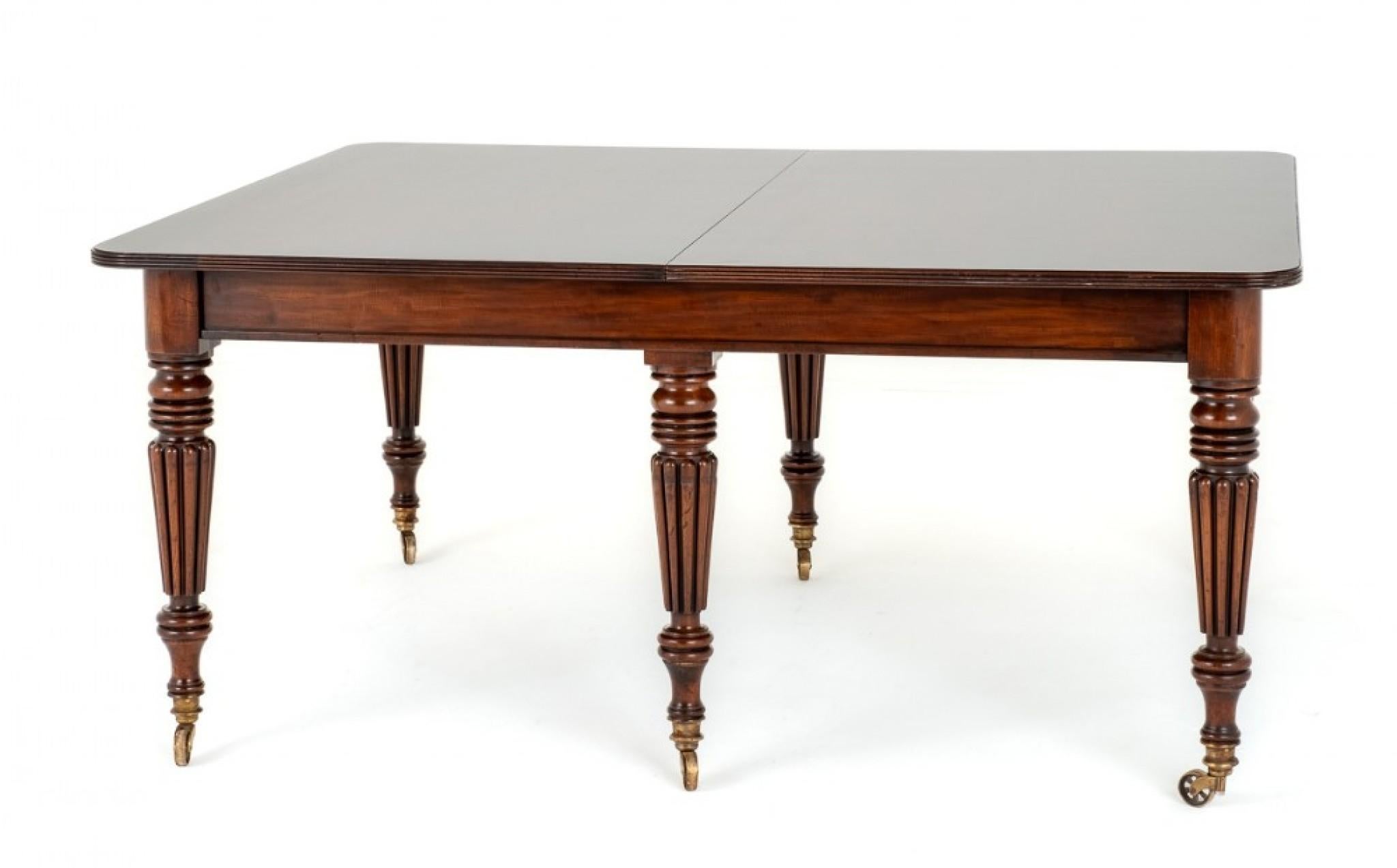 Regency Extending Dining Table Mahogany Antique For Sale at 1stDibs