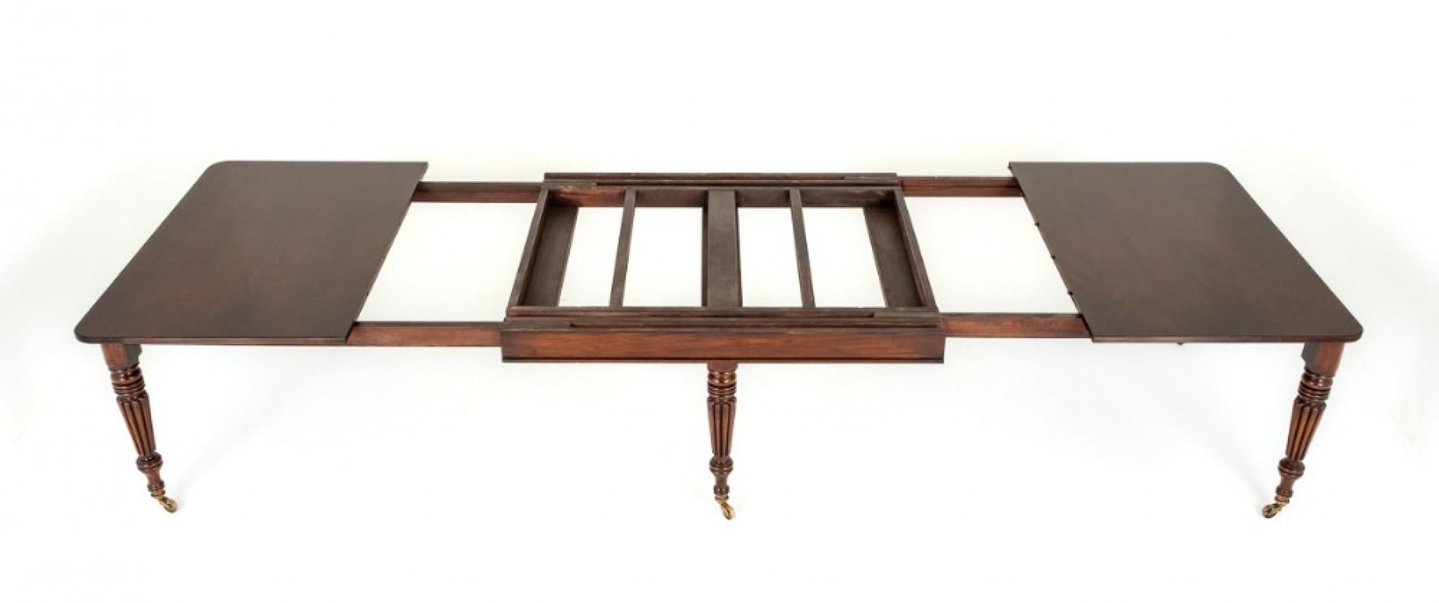 Regency Extending Dining Table Mahogany Antique For Sale at 1stDibs
