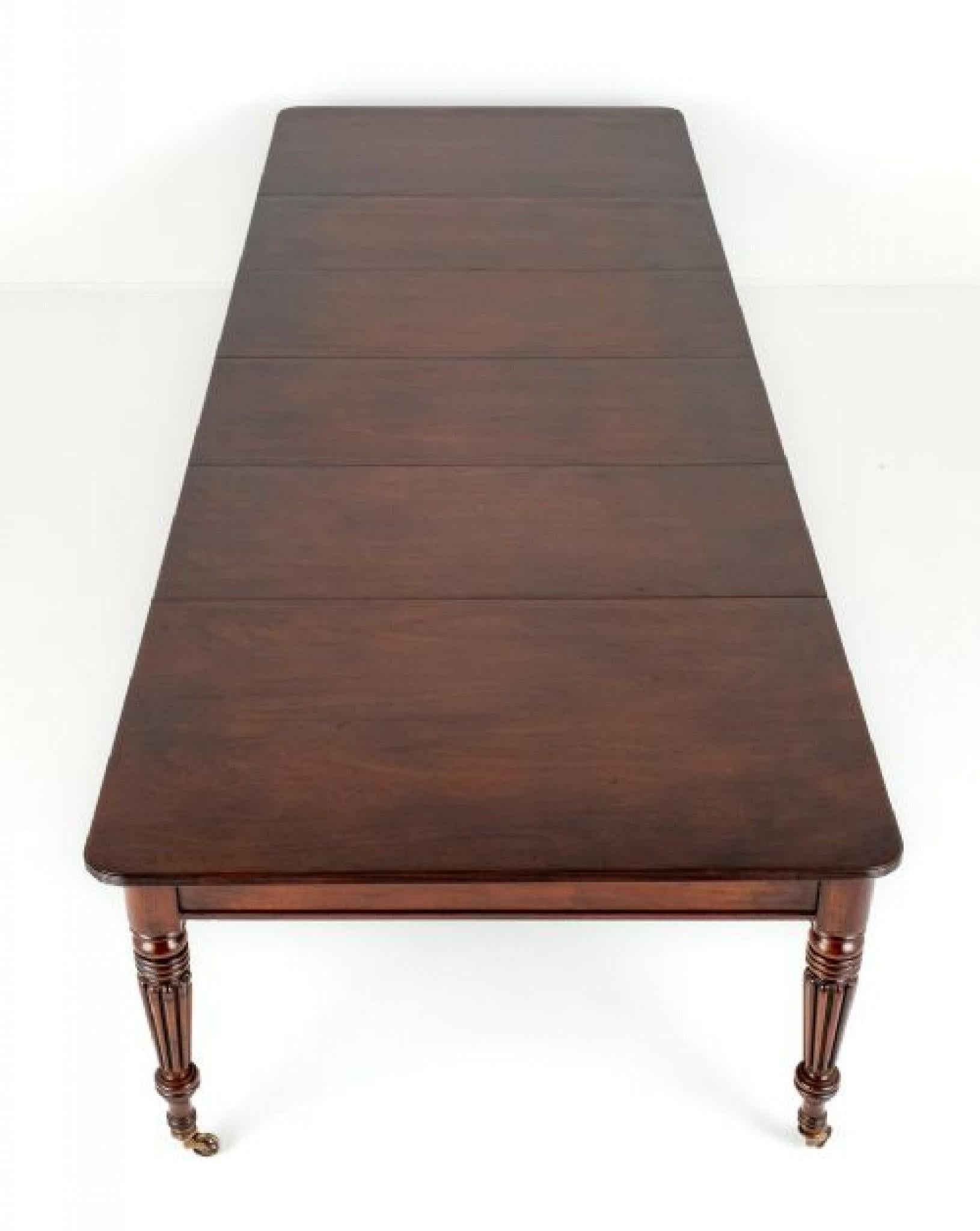 Regency Extending Dining Table Mahogany Antique For Sale at 1stDibs
