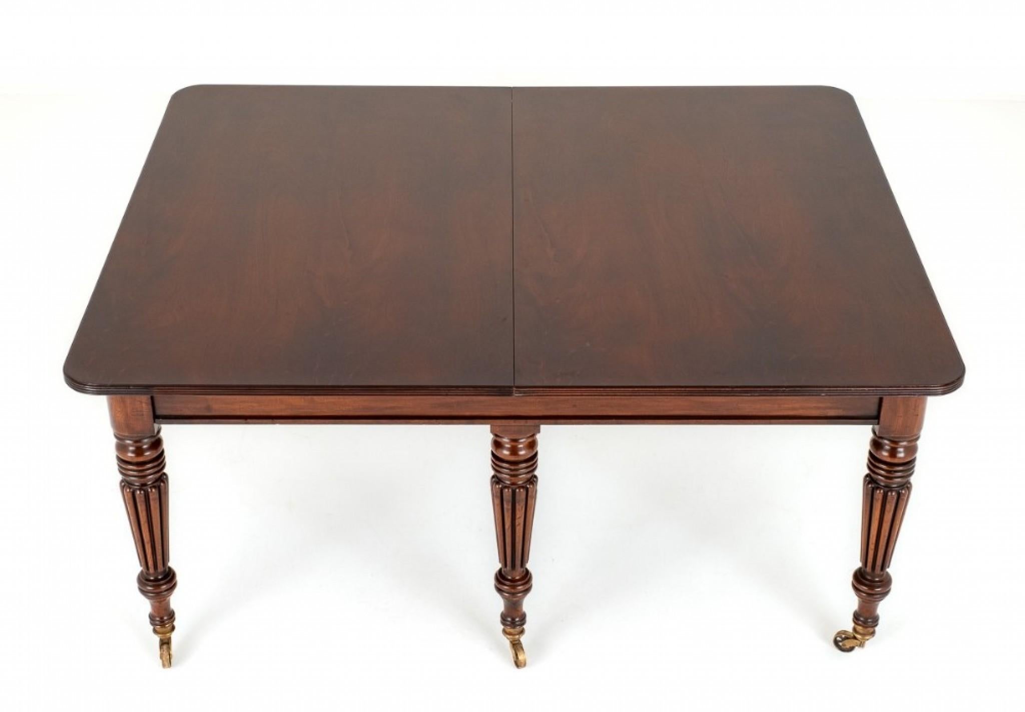 Regency Extending Dining Table Mahogany Antique For Sale at 1stDibs