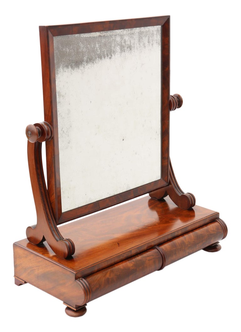 Regency Flame Mahogany Swing Dressing Table Mirror Toilet at 1stDibs