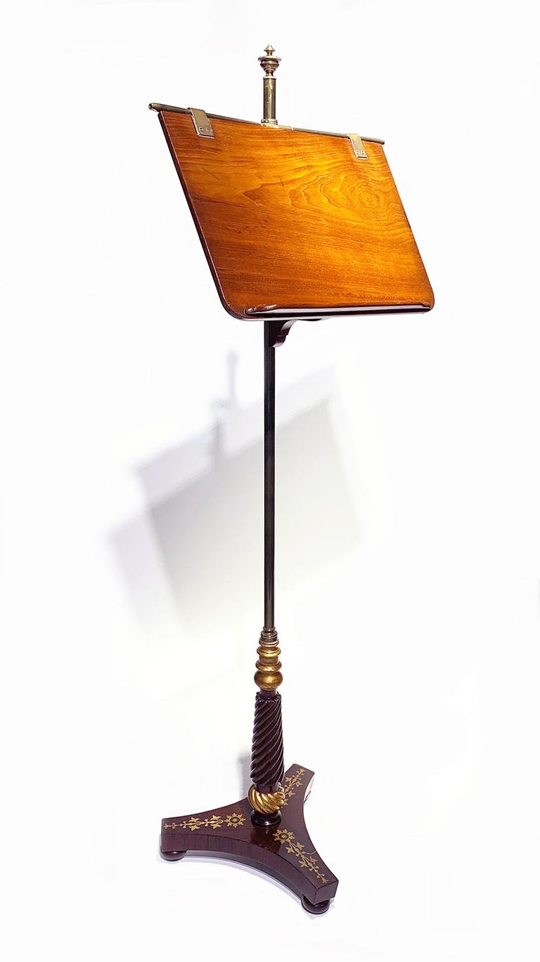 Regency George IV English Music Stand or Lectern, circa 1830 For Sale ...