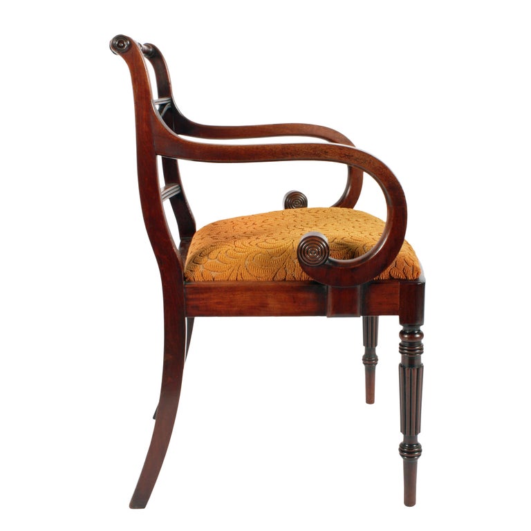 Regency 'Gillows' Design Elbow Chair at 1stDibs