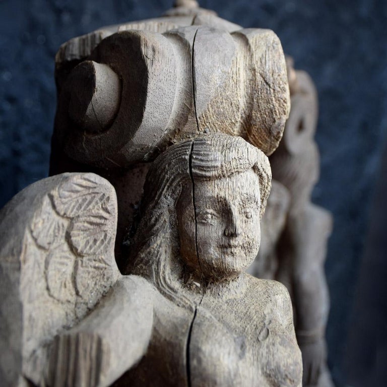 Regency Hand Carved Wooden Mermaid Plaque Architectural Fragment at 1stDibs