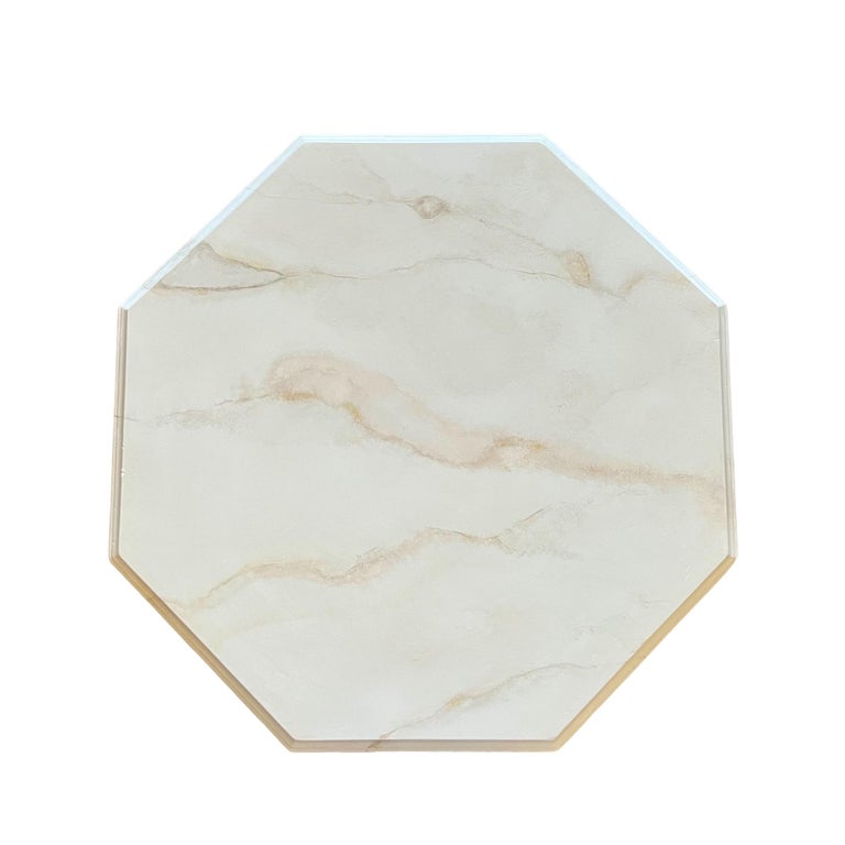 Regency Hand Painted Faux Marble Eight Leg Octagon Table For Sale at ...
