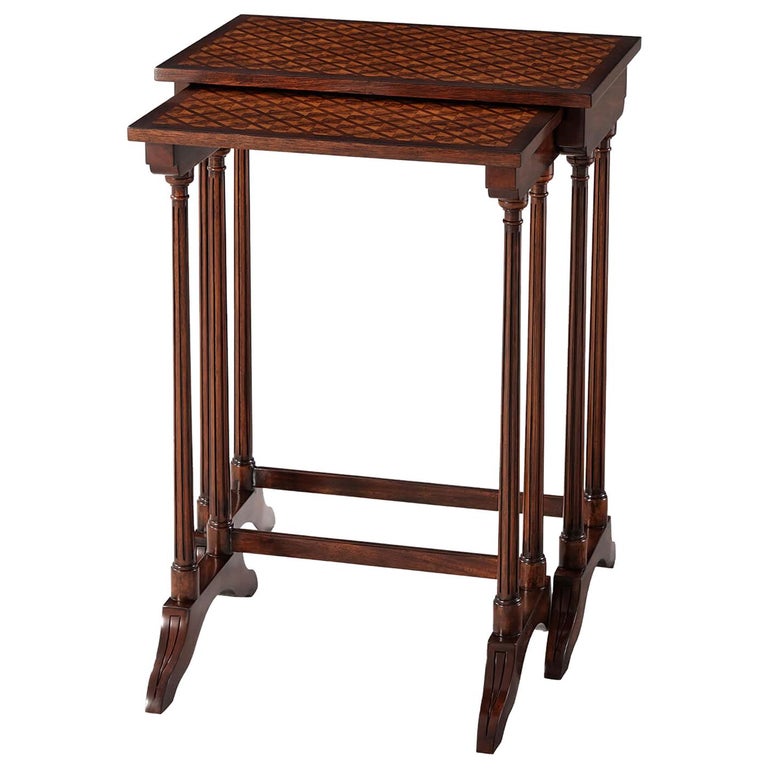 Regency Inlaid Nest of Tables For Sale at 1stDibs