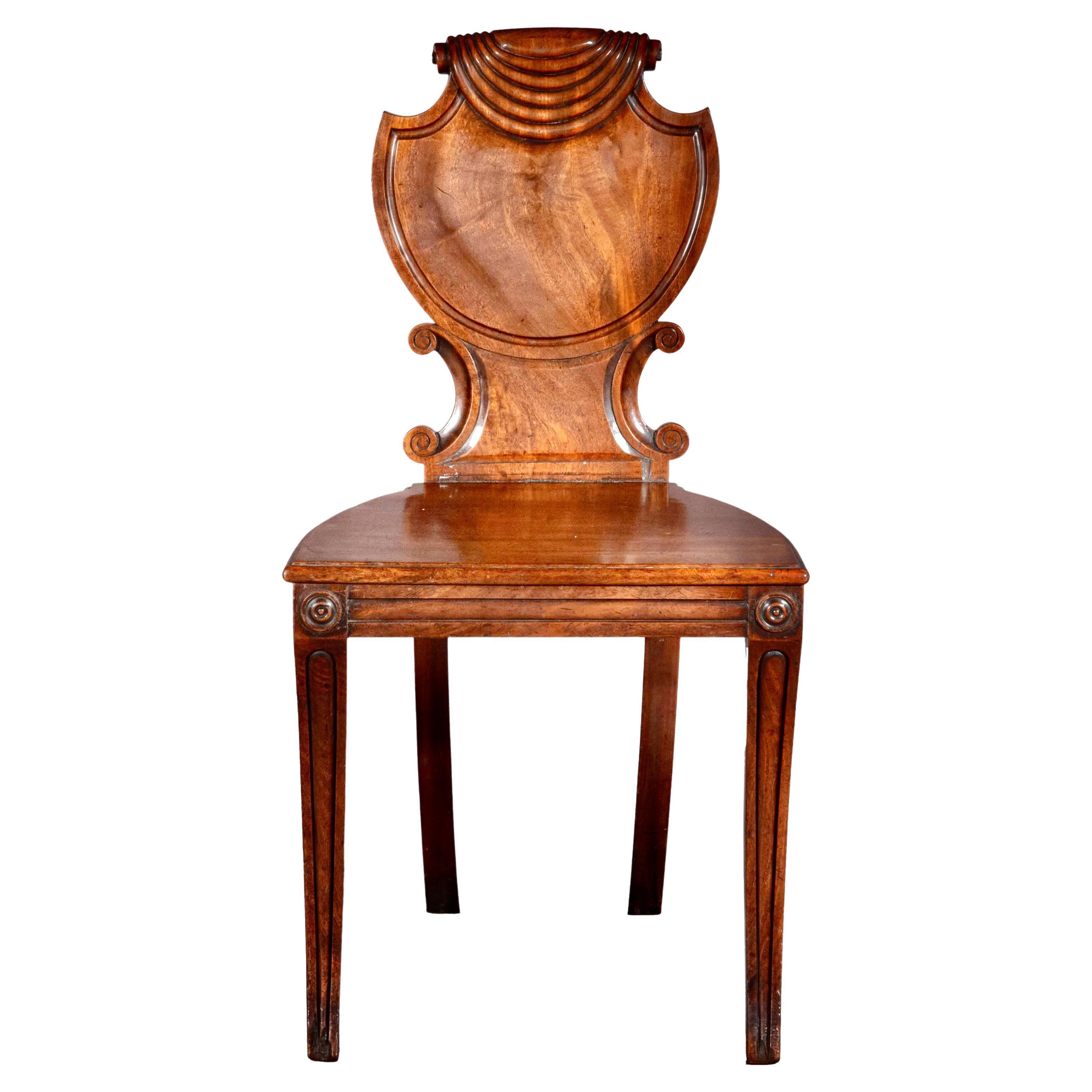 English Regency Hall Chair at 1stDibs