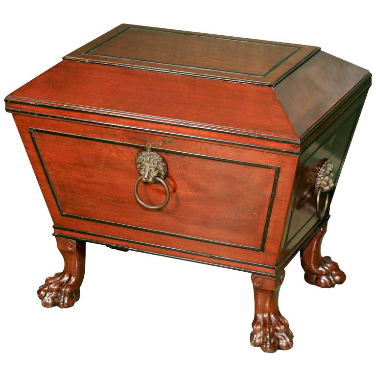 Regency Mahogany and Ebony Cellarette For Sale at 1stDibs | cellarette ...