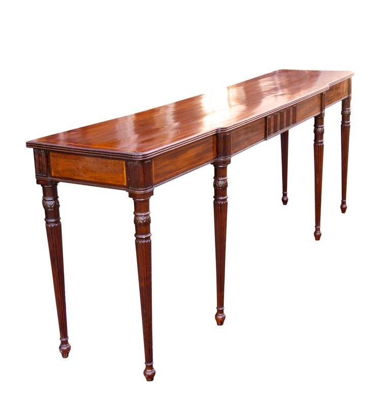 Regency Mahogany and Inlaid Serving Table For Sale at 1stDibs