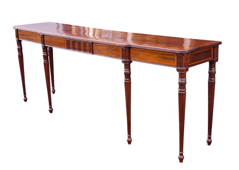 Regency Mahogany and Inlaid Serving Table For Sale at 1stDibs