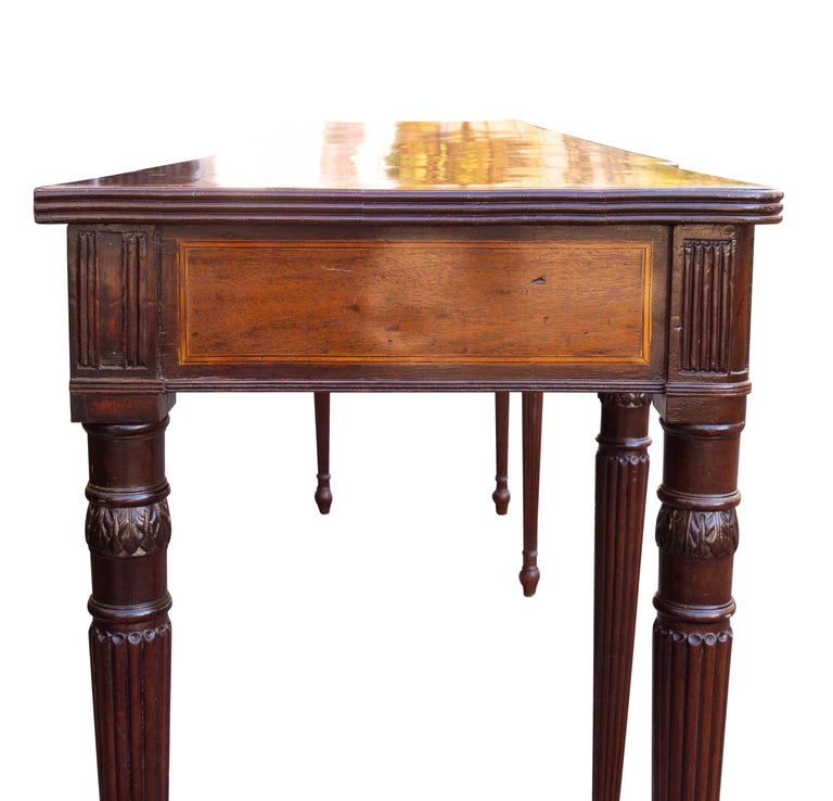 Regency Mahogany and Inlaid Serving Table For Sale at 1stDibs
