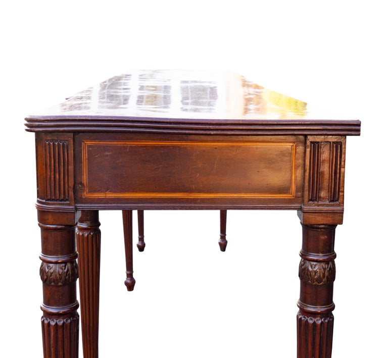 Regency Mahogany and Inlaid Serving Table For Sale at 1stDibs