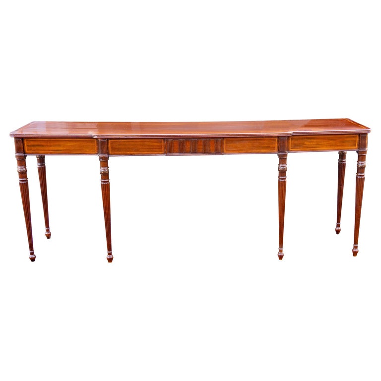 Regency Mahogany and Inlaid Serving Table For Sale at 1stDibs