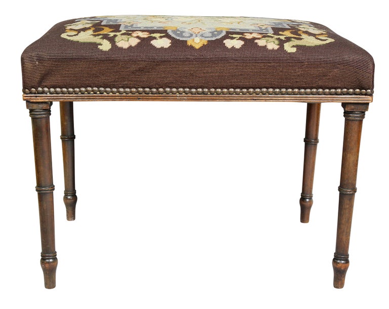 Regency Mahogany Bench For Sale at 1stDibs