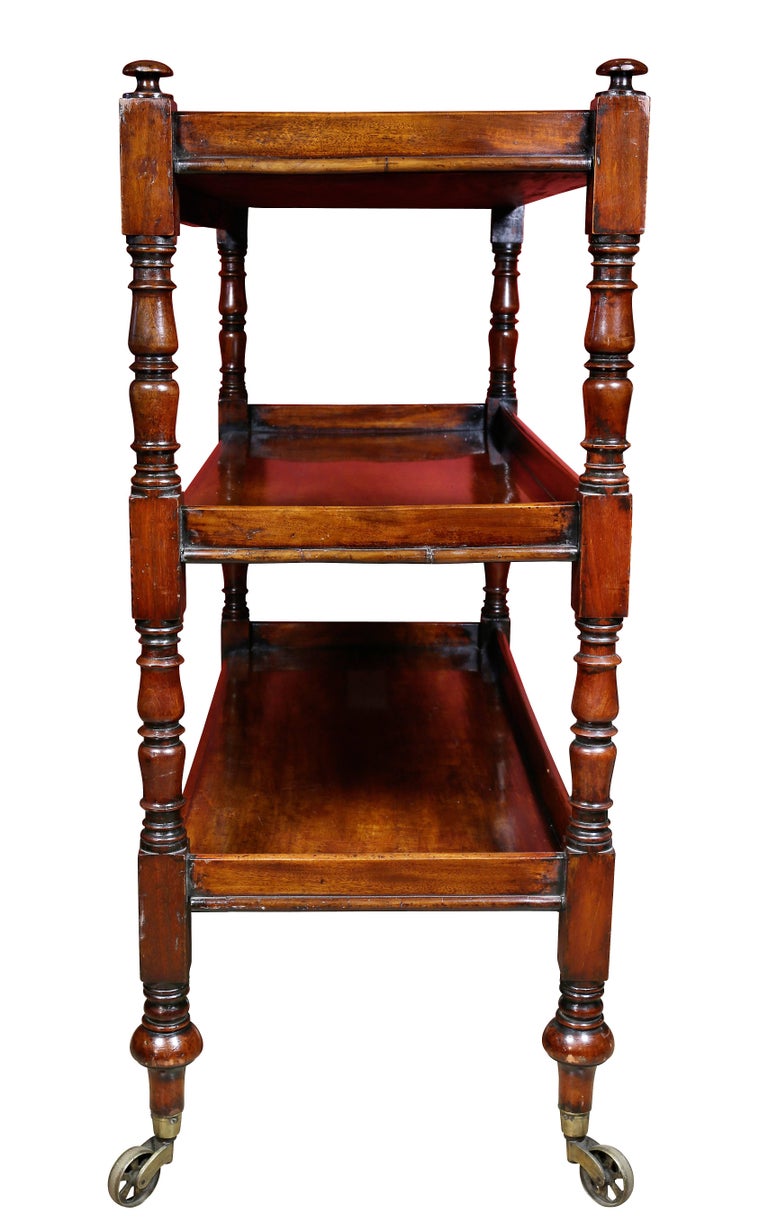 Regency Mahogany Book Trolley at 1stDibs