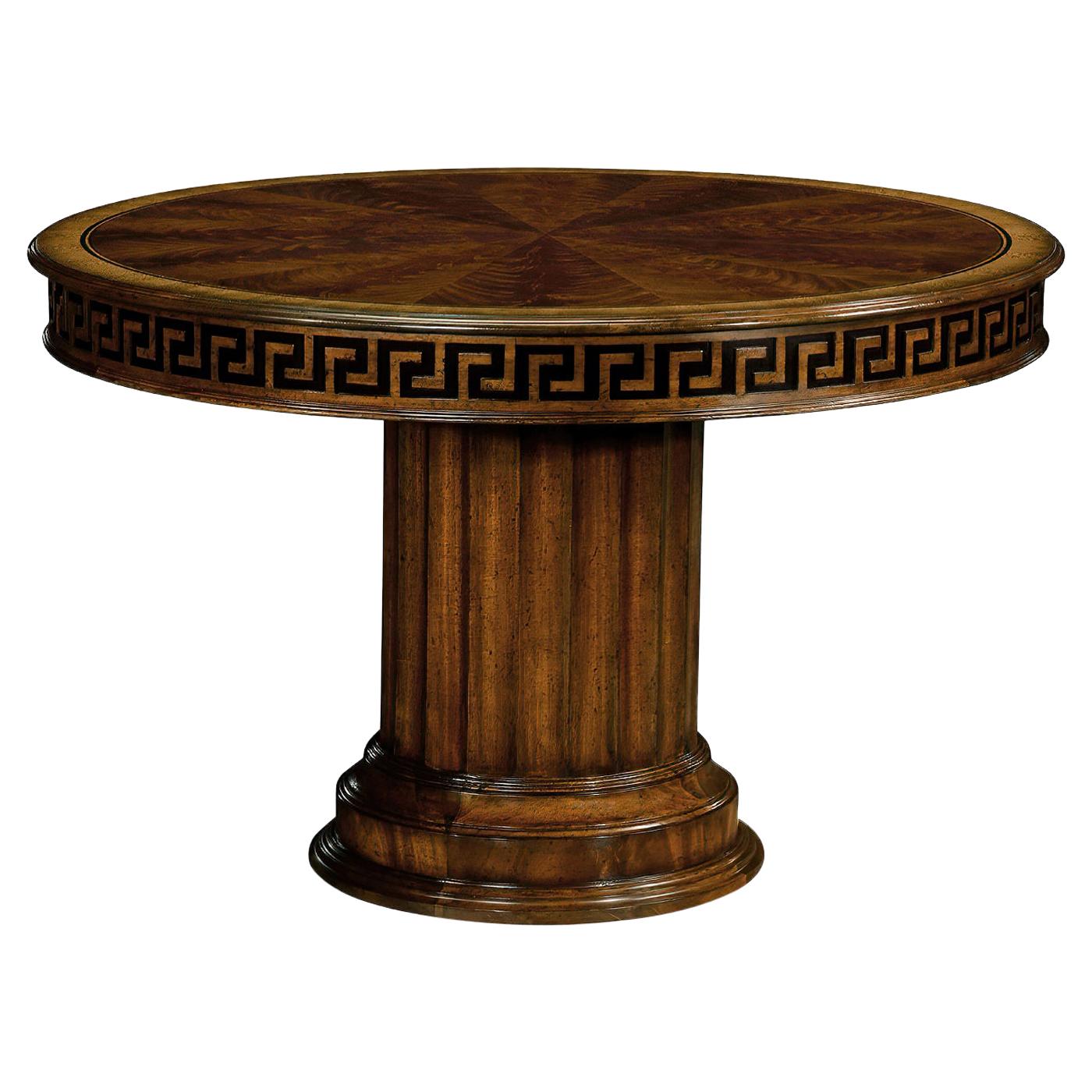 A Fine Paint Decorated Regency Mahogany Center Table at 1stDibs