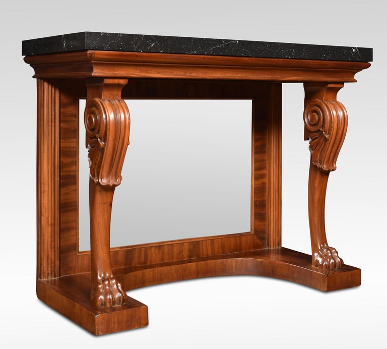 Regency Mahogany Console Table For Sale at 1stDibs