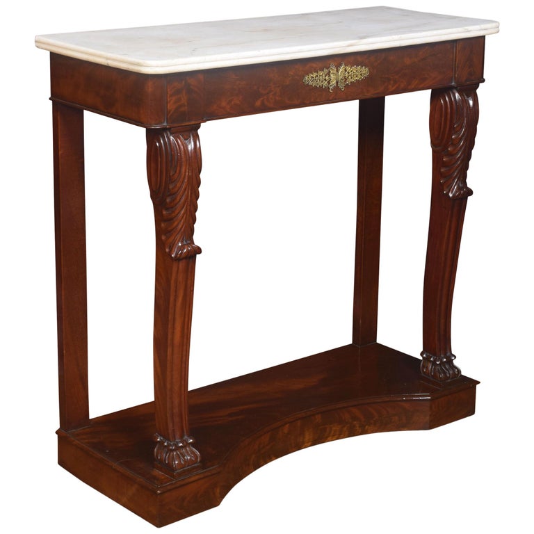 Regency Mahogany Console Table For Sale at 1stDibs
