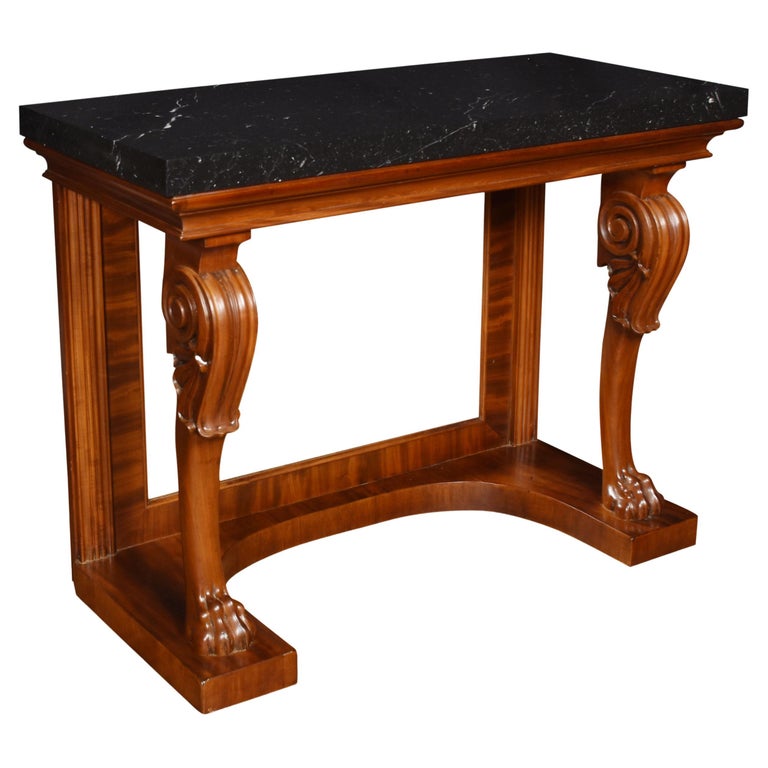 Regency Mahogany Console Table For Sale at 1stDibs