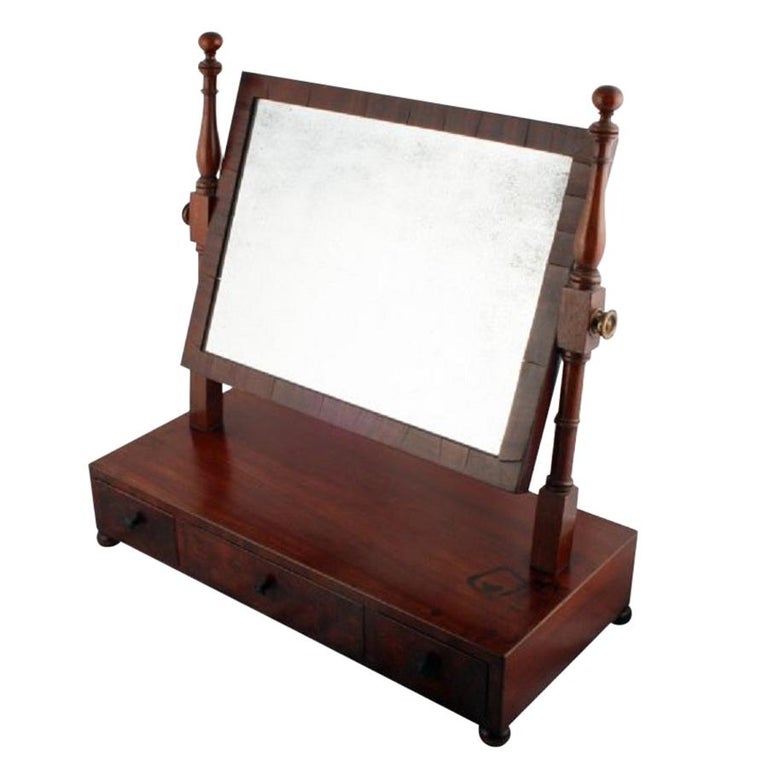 Regency Mahogany Dressing Mirror, 19th Century For Sale at 1stDibs