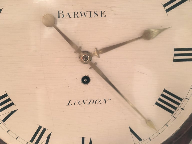 19th Century Antique Regency Mahogany Drop Dial Wall Clock by Barwise ...