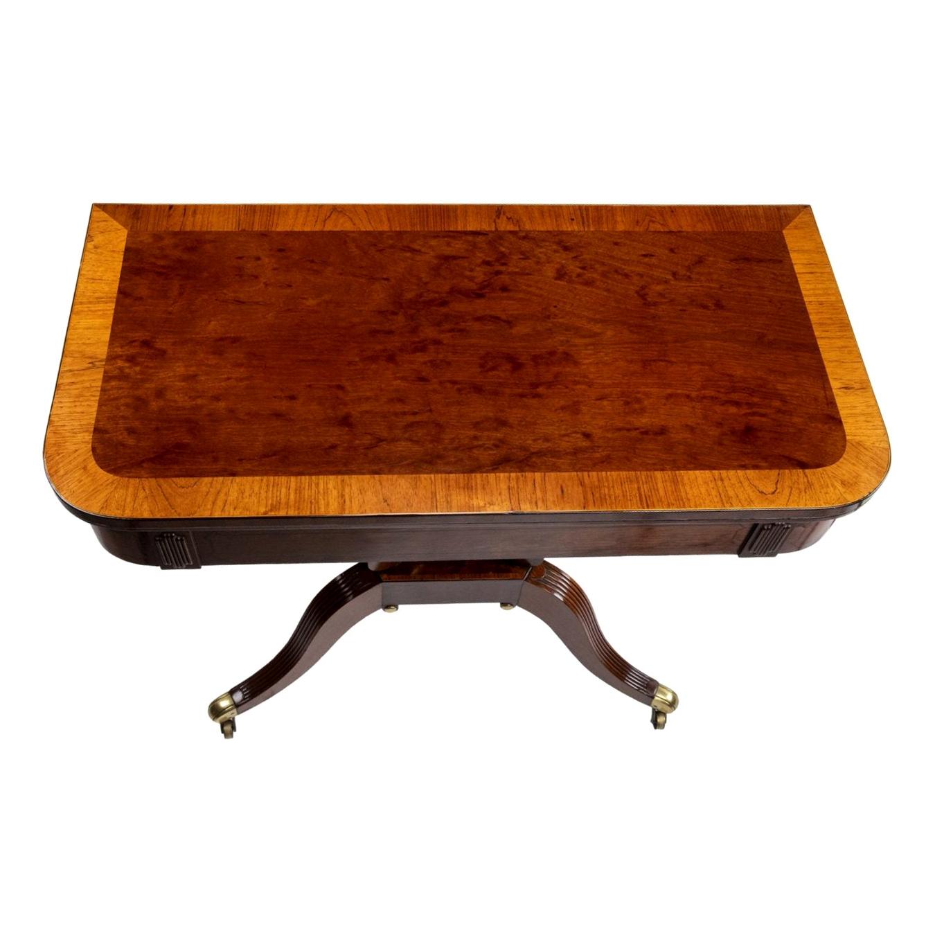Regency Mahogany Empire Style Tea Table, circa 1815 Attributed to ...