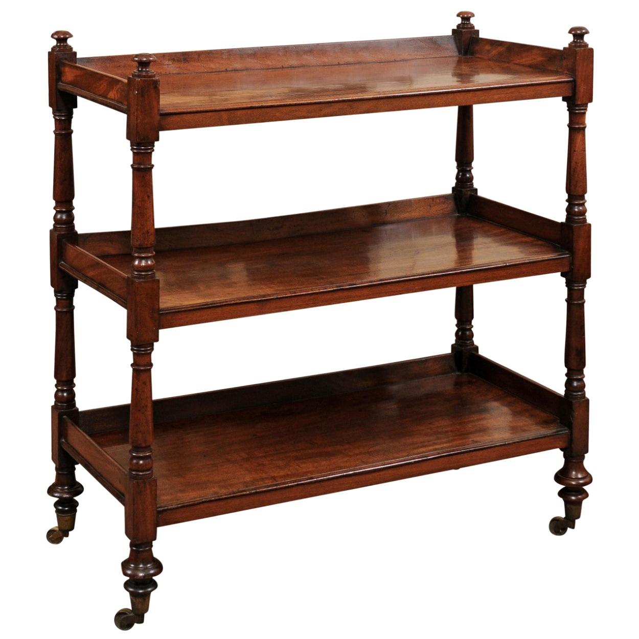 Regency Mahogany English Trolley, Early 19th Century at 1stDibs