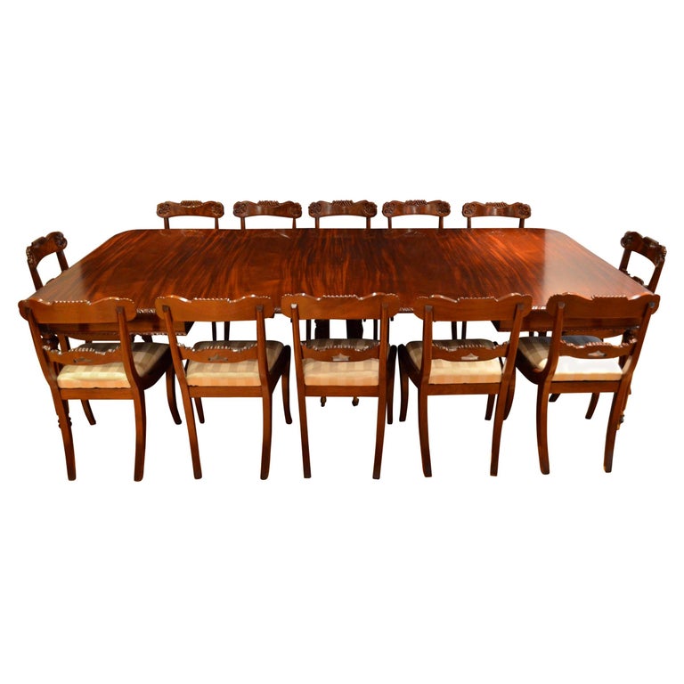 Regency Mahogany Extending Dining Table at 1stDibs