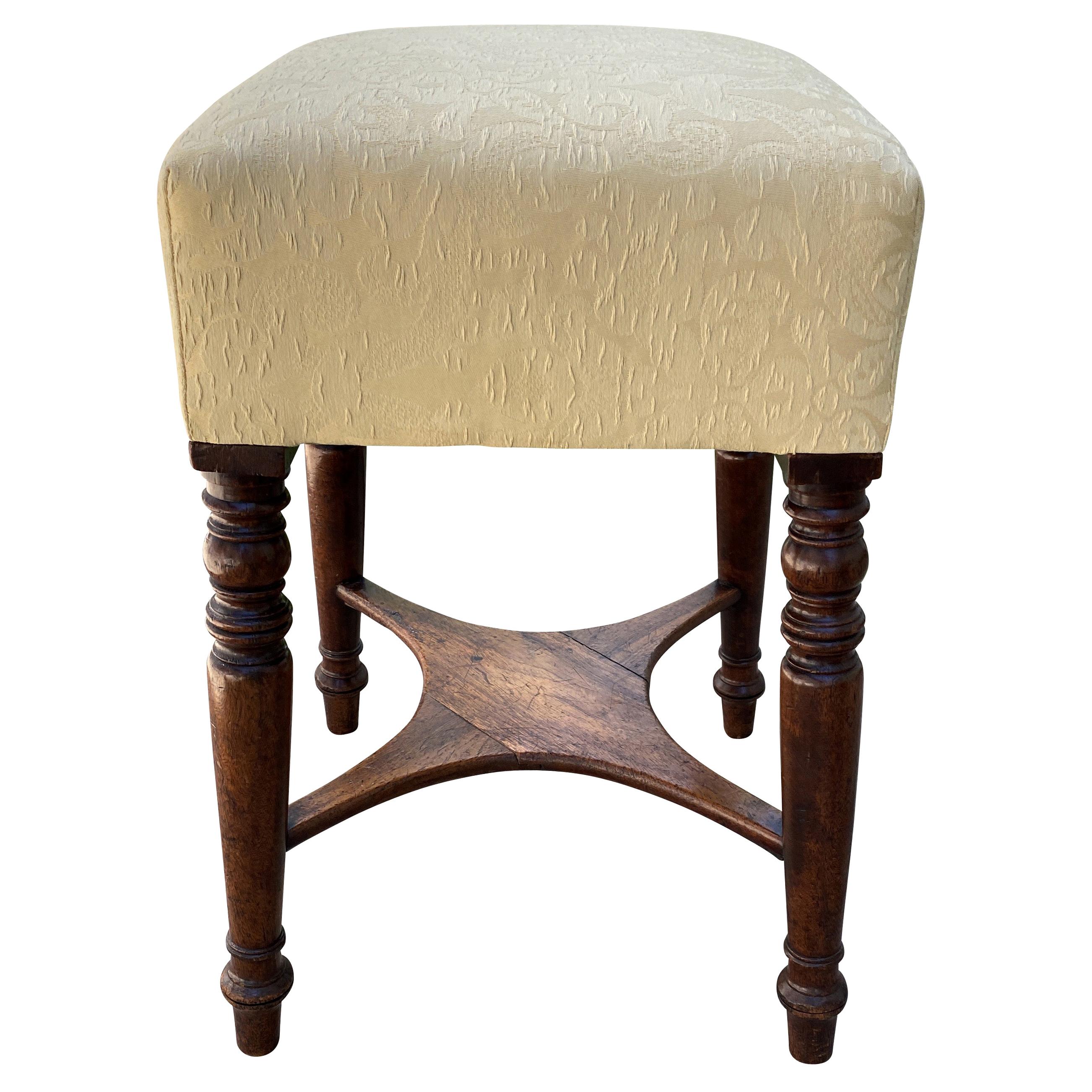 Regency Mahogany Stool For Sale at 1stDibs