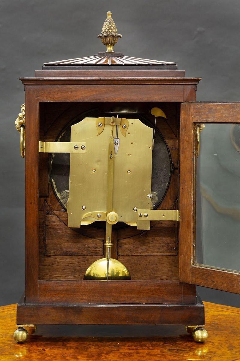 Regency Mahogany Fusee Bracket Clock by Spink and Son, London For Sale ...