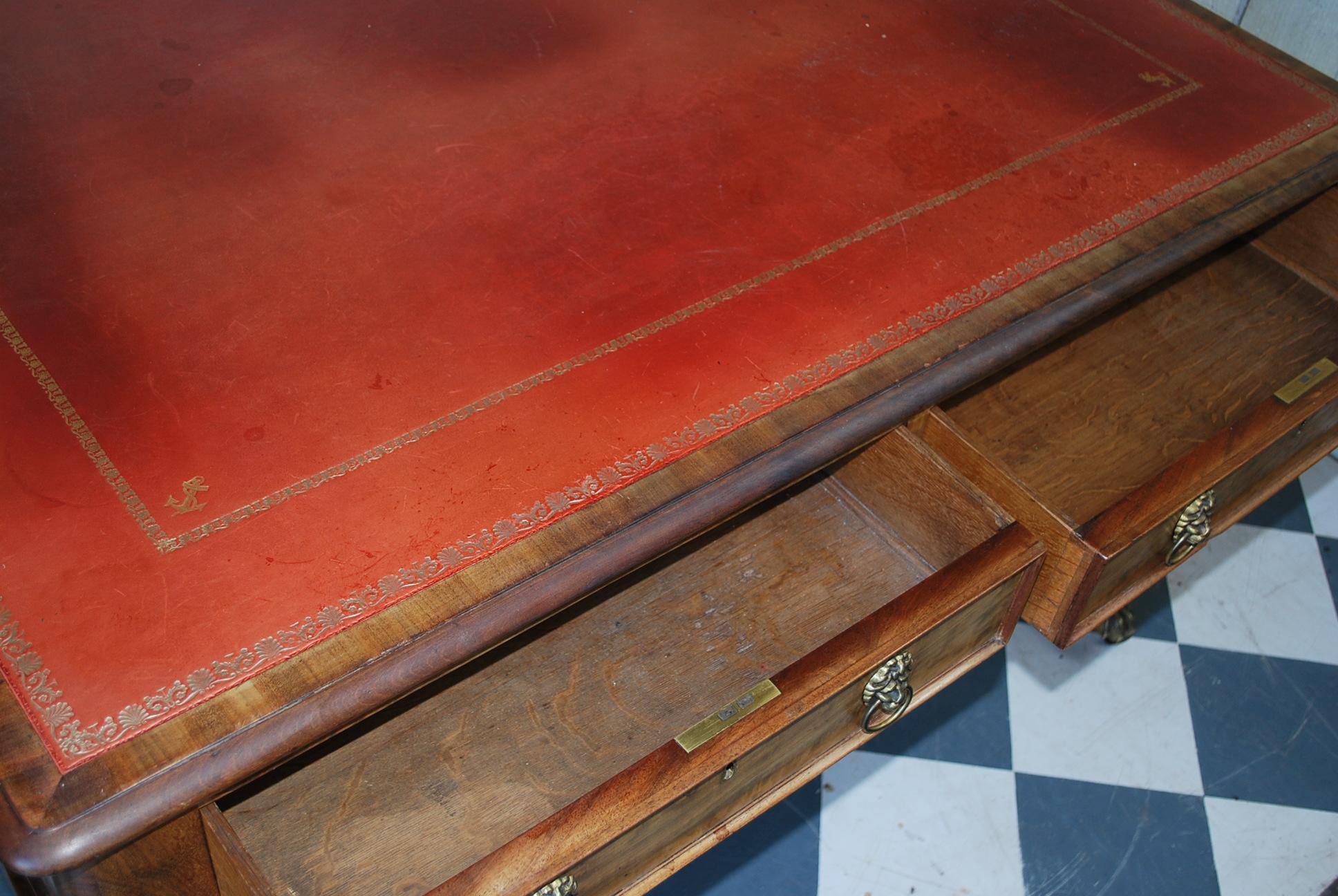 Regency Mahogany Library Table or Desk For Sale at 1stDibs